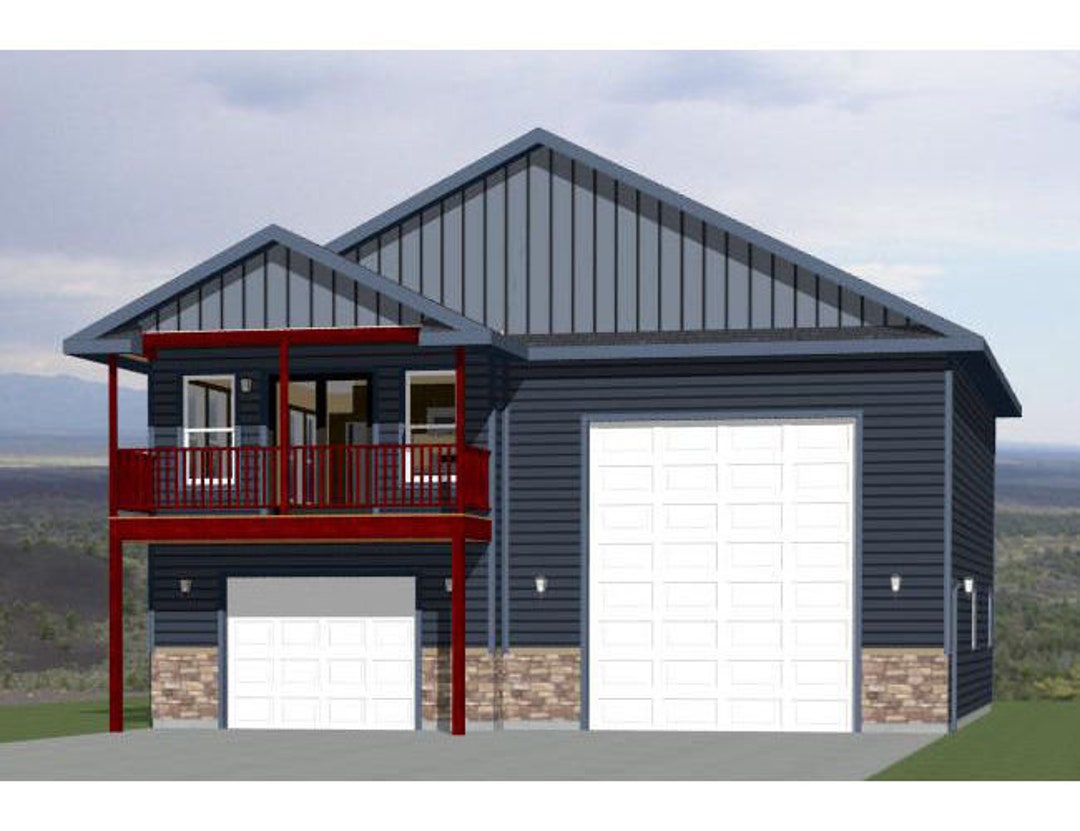 36x42 House -- 1-bedroom 1.5-bath -- 853 Sq Ft -- PDF Floor Plan ...