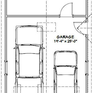 20x36 2-car Garages -- 1,128 Sq Ft -- PDF Floor Plan -- Instant ...
