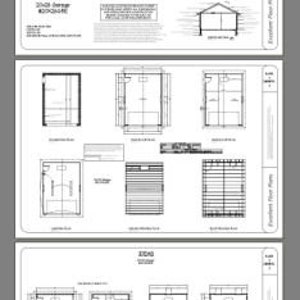 20x28 2-car Garages -- 560 Sq Ft -- 9ft Walls -- PDF Floor Plan ...