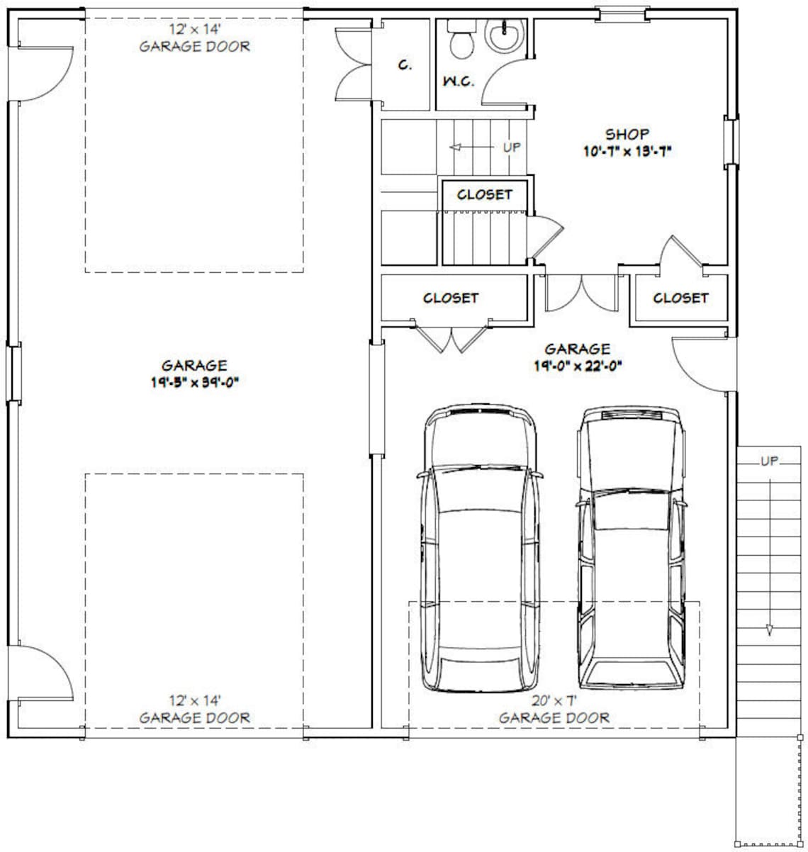 40x40 House -- 2-bedroom 1.5-bath -- 1,004 Sq Ft -- PDF Floor Plan ...