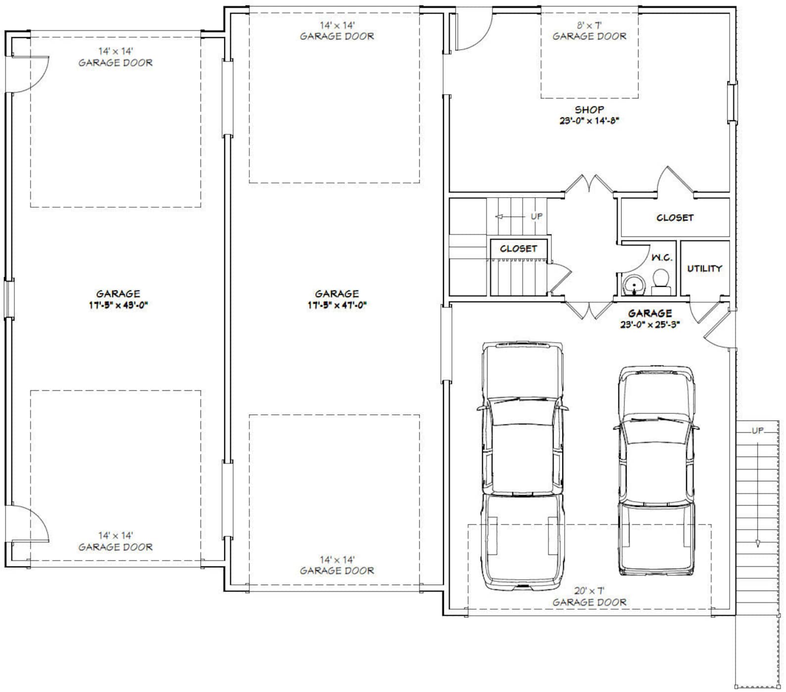 60x50 House -- 2-bedroom 2.5-bath -- 1,648 Sq Ft -- PDF Floor Plan ...
