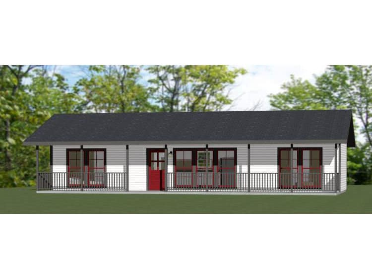 48x16 House -- 2-bedroom 2-bath -- 768 Sq Ft -- PDF Floor Plan ...