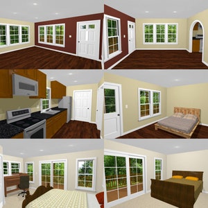 18x40 House -- 3-bedroom 2-bath -- 1,292 Sq Ft -- PDF Floor Plan ...