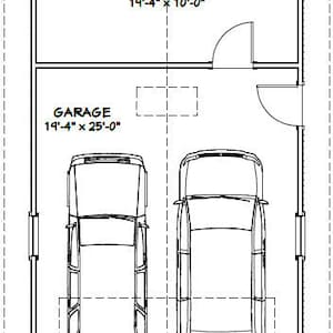 20x36 2-car Garages -- 720 Sq Ft -- 9ft Walls -- PDF Floor Plan ...