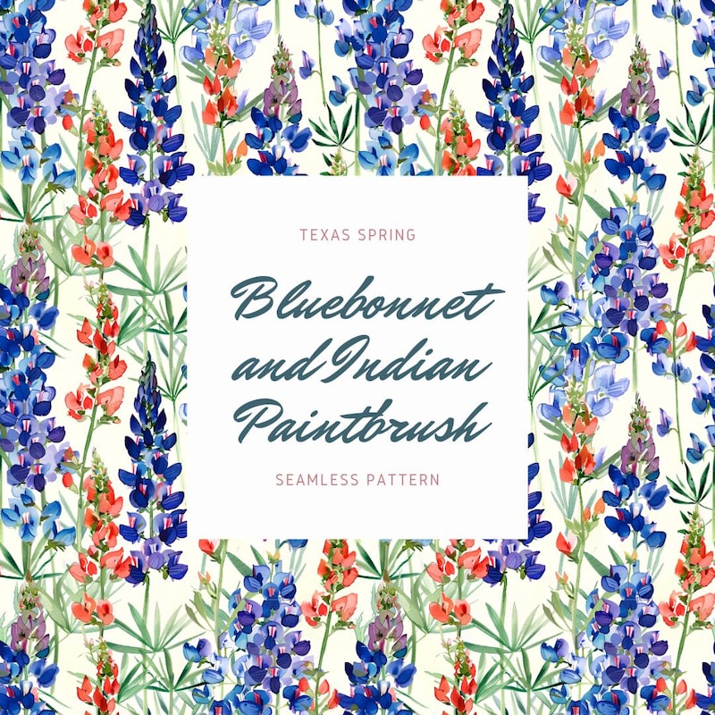 Bluebonnet Fabric - Etsy