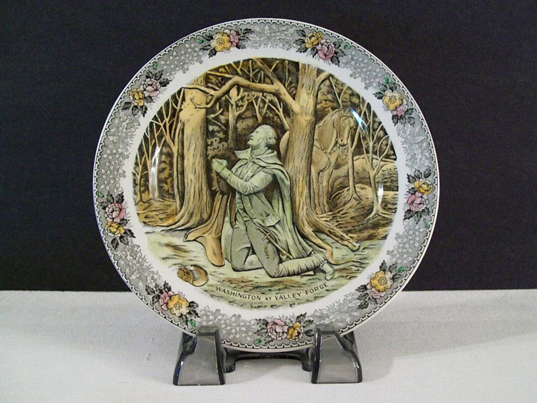 George Washington at Valley Forge – 8” Plate – Valley Forge Historical ...