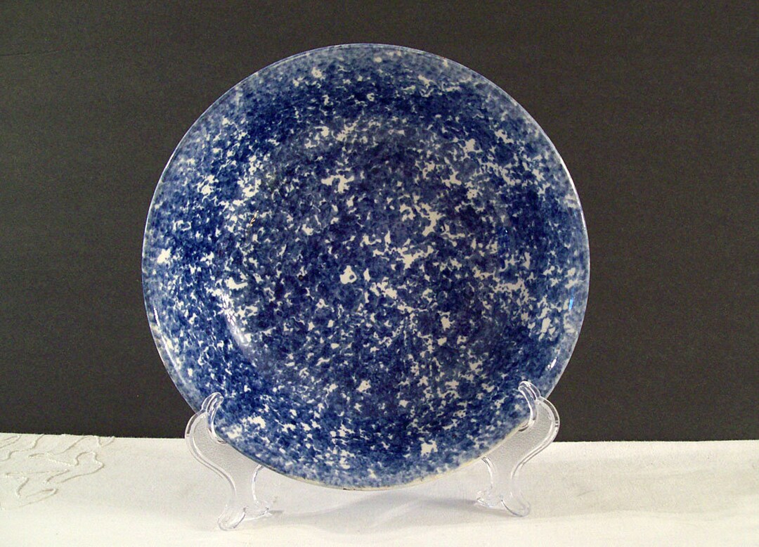 SPONGEWARE Blue and White Bowl – Fruit Bowl – Salad Bowl – Made in ...