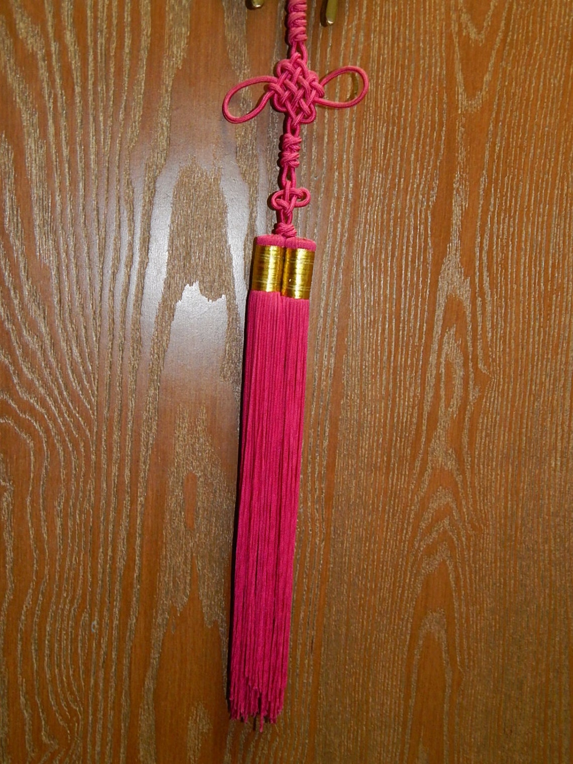 24 Brass Butterfly Fuschia Macrame Asian Wall Decoration | Etsy