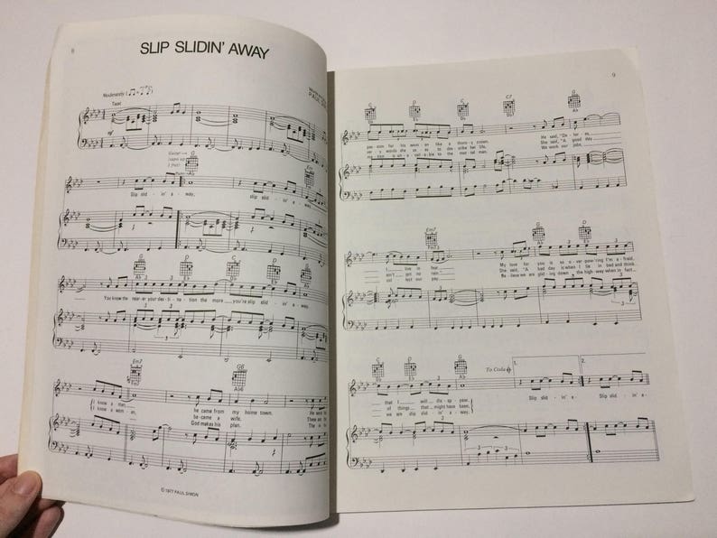 1977 Paul Simon Sheet Music Book Greatest Hits Etc 14 Song - Etsy