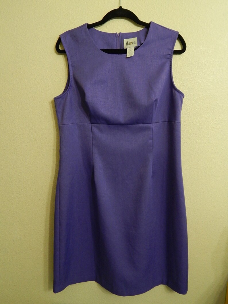 Maren 42 Bust Womens 18 Purple Dark Lavender Sleeveless - Etsy