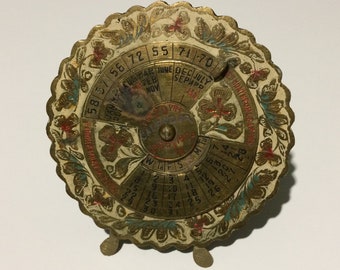 Brass Perpetual Calendar - Etsy