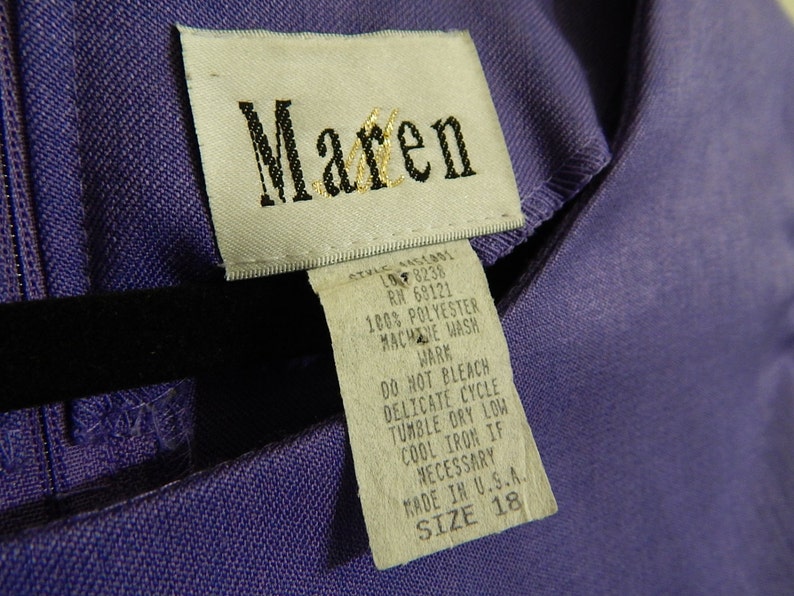 Maren 42 Bust Womens 18 Purple Dark Lavender Sleeveless - Etsy