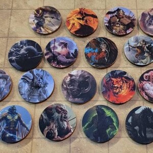 Boon Craft Tokens 65 Piece Starter Token Set for Tabletop Rpgs Like ...