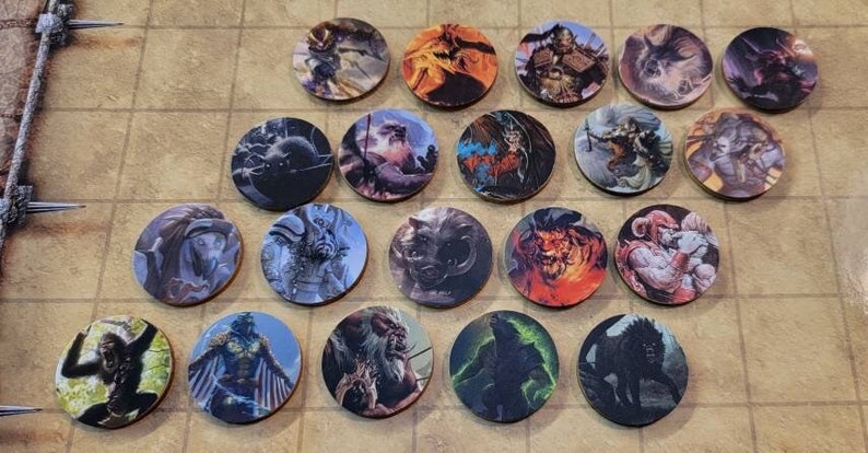 Boon Craft Tokens 65 Piece Starter Token Set for Tabletop Rpgs - Etsy