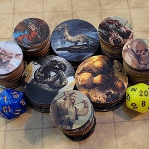 Boon Craft Tokens 65 Piece Starter Token Set for Tabletop Rpgs Like ...
