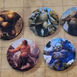 Boon Craft Tokens 65 Piece Starter Token Set for Tabletop Rpgs Like ...