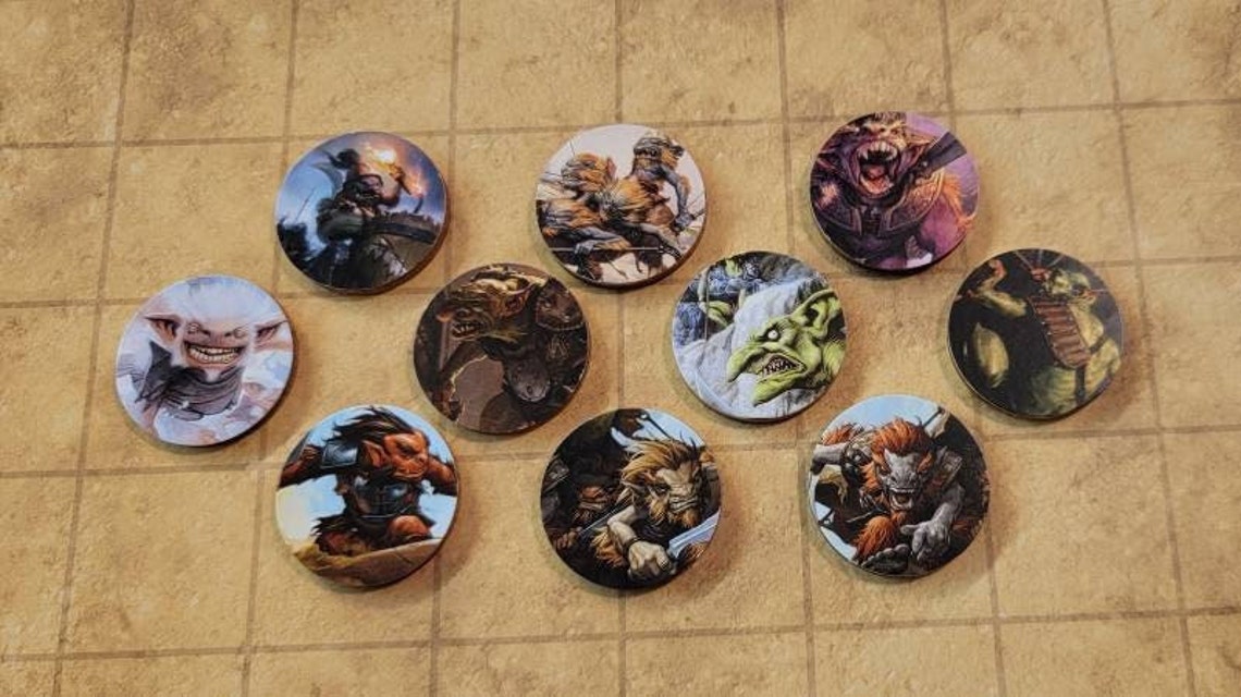 Boon Craft Tokens 65 Piece Starter Token Set for Tabletop Rpgs - Etsy