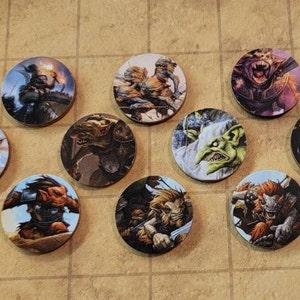 Boon Craft Tokens 65 Piece Starter Token Set for Tabletop Rpgs Like ...