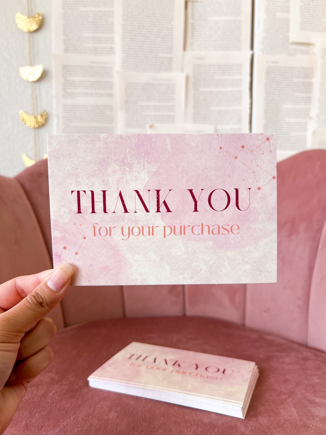 Celestial Thank You Cards, Thank You Cards With Constellation Zodiac TY ...
