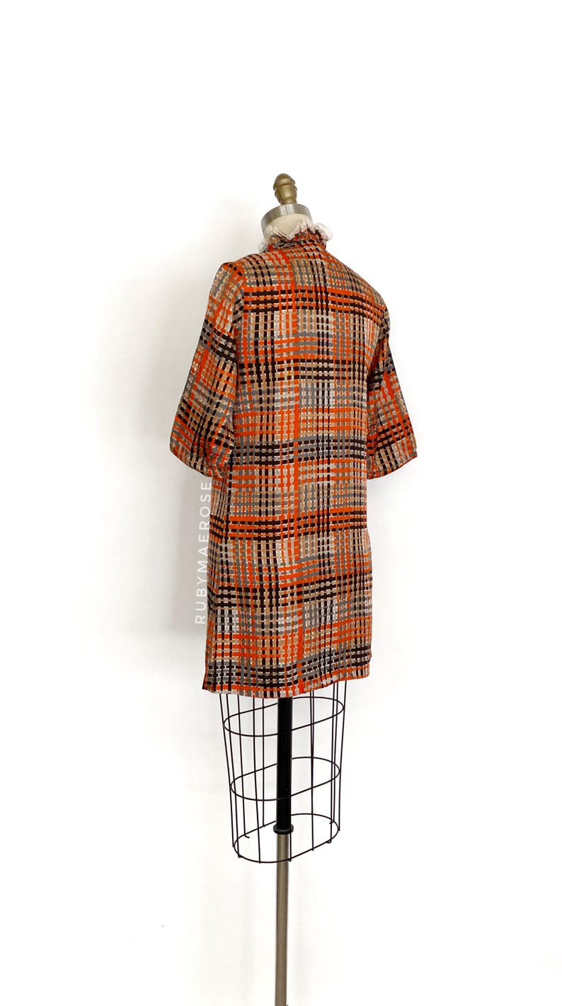 70s Plaid Micro Mini Dress • 1970s Vintage - Etsy