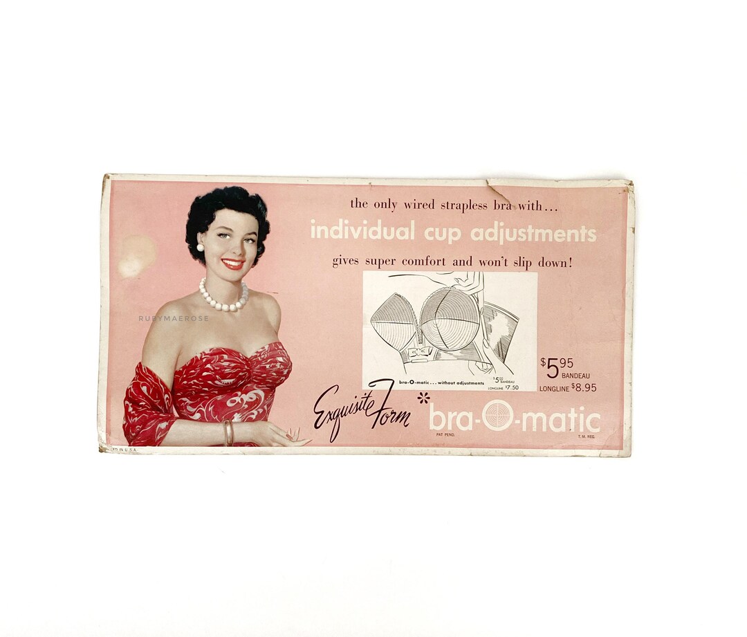 50s Bra Advertisement Poster • 1950s Vintage Ad - Etsy