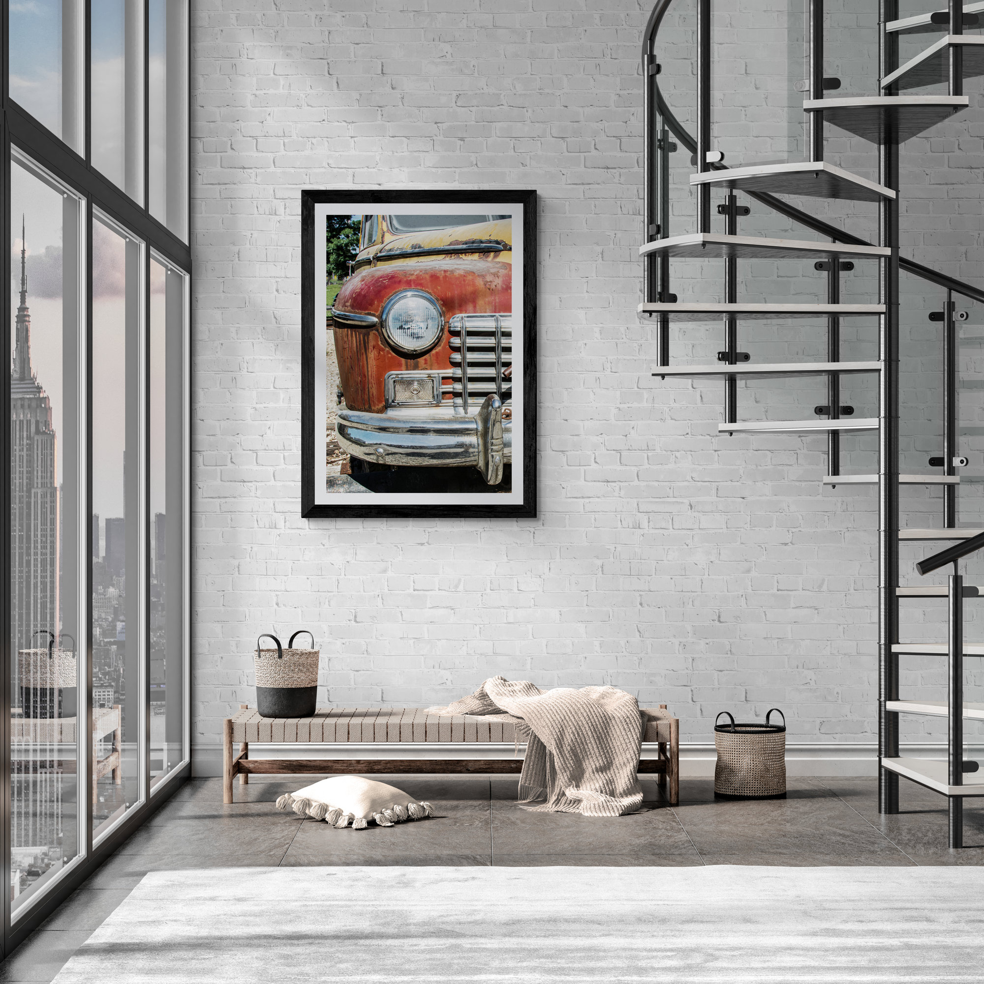 Vintage Car Headlight Photography, Retro Automotive Art, Classic Auto ...