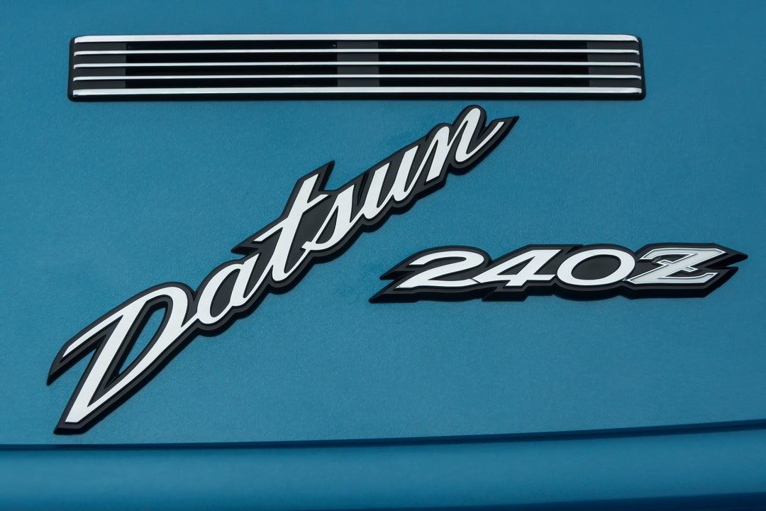 Datsun 240Z Logo Photograph, Vintage Car Photography, Automobile Print ...