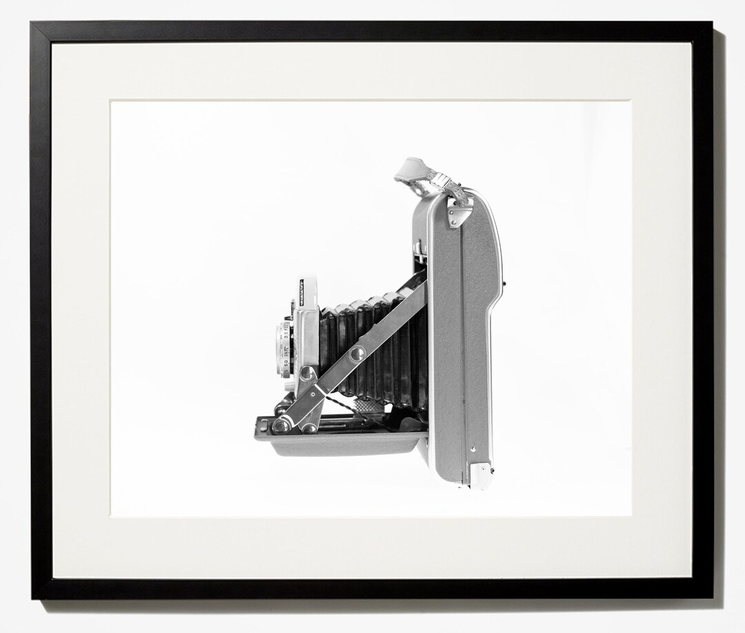 Vintage Camera Black and White Art Photo, Still Life Photograph Retro ...