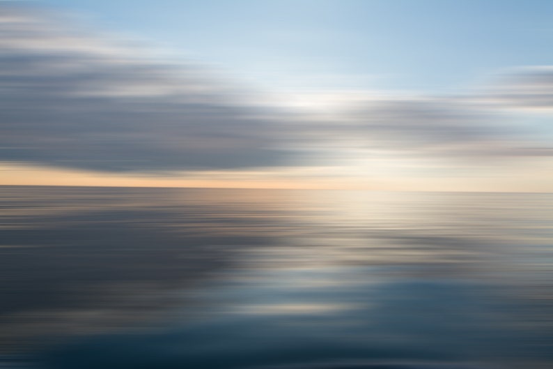 Abstract Ocean Photo: Earth Tone Seascape Art Print, Zen Decor - Etsy