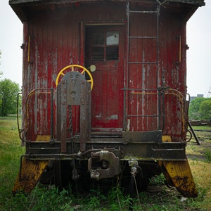 Train Caboose Photograph, Urban Wall Art, Iconic Landmark Home Decor ...