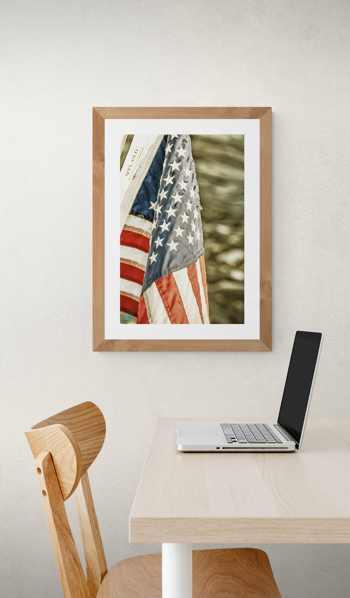 Vintage American Flag Photo: Patriotic Office Decor Print - Etsy