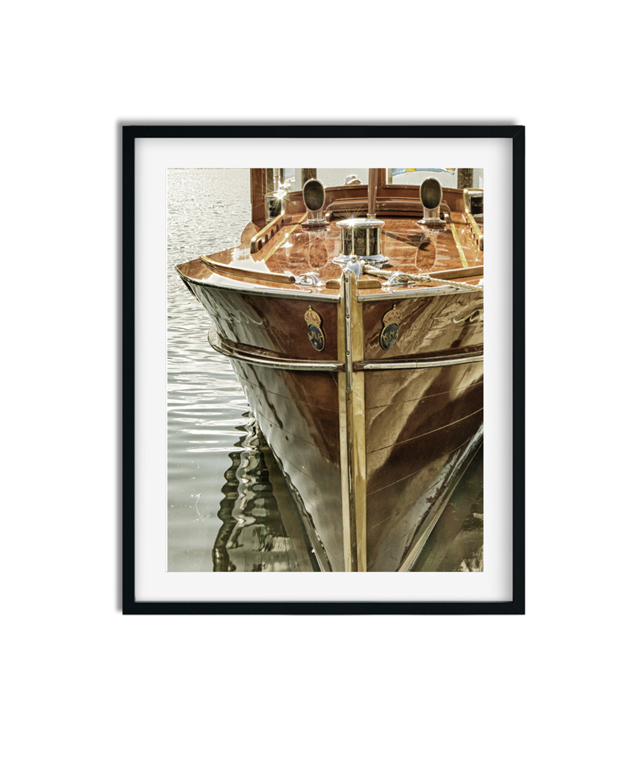 Vintage Boat Photograph, Wooden Boat Old, Vintage Classic Antique Boat Picture, Nautical ...