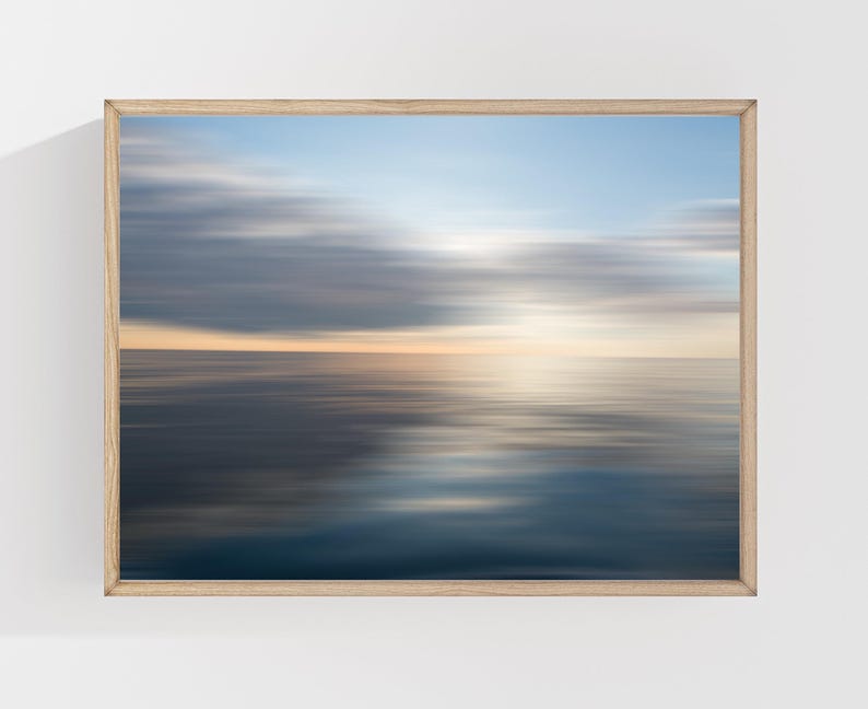 Abstract Ocean Photo: Earth Tone Seascape Art Print, Zen Decor - Etsy