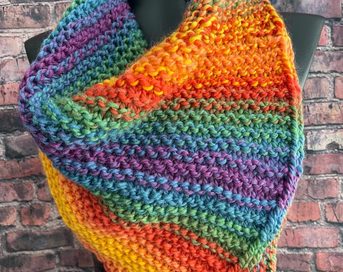 Cozy Foldover Neck-warmer Handspun Art Yarn Soft Squishy - Etsy