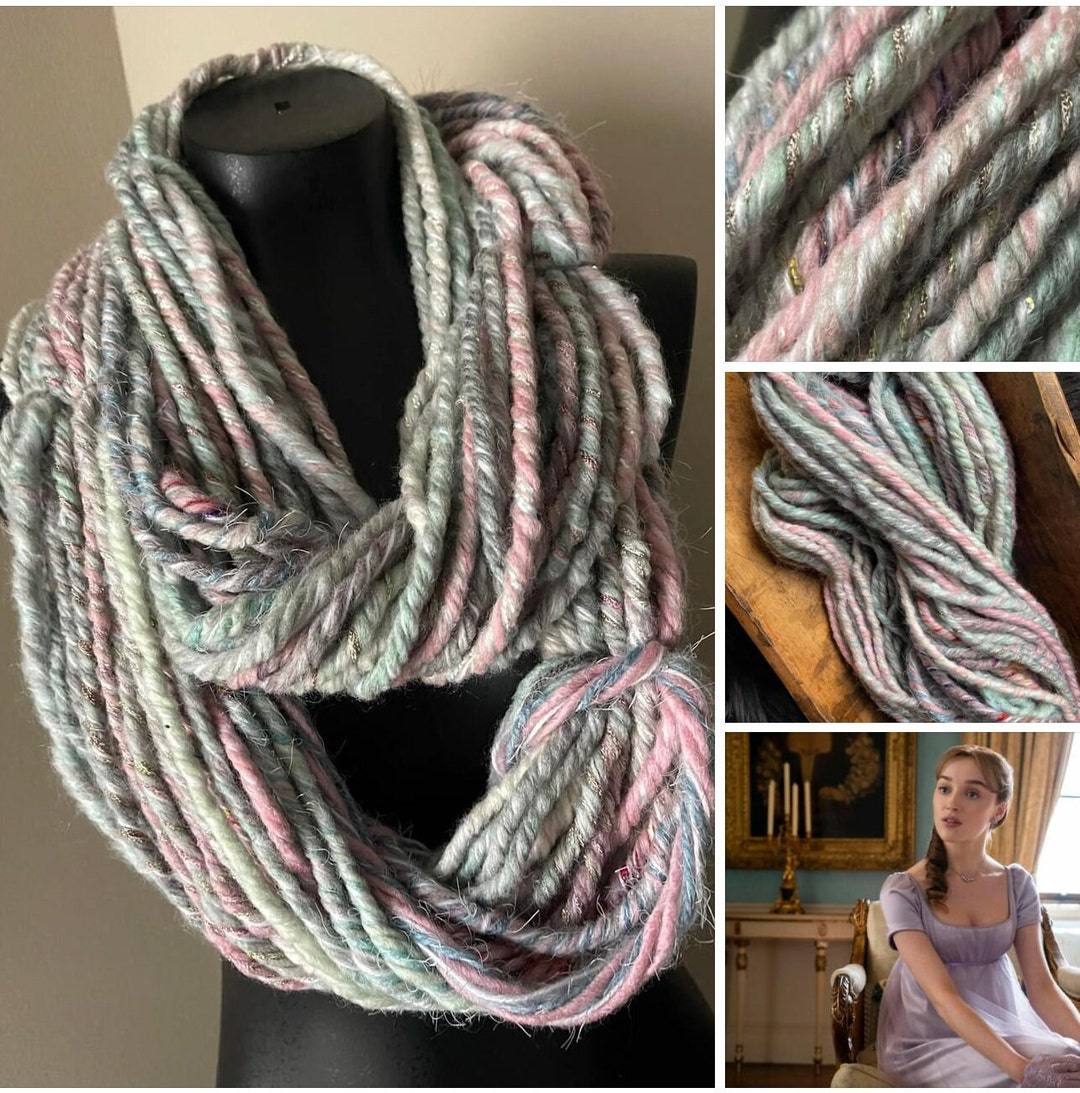 Art Yarn Daphne 8oz Bridgerton Inspired Art Yarn Handspun TNT Worsted ...