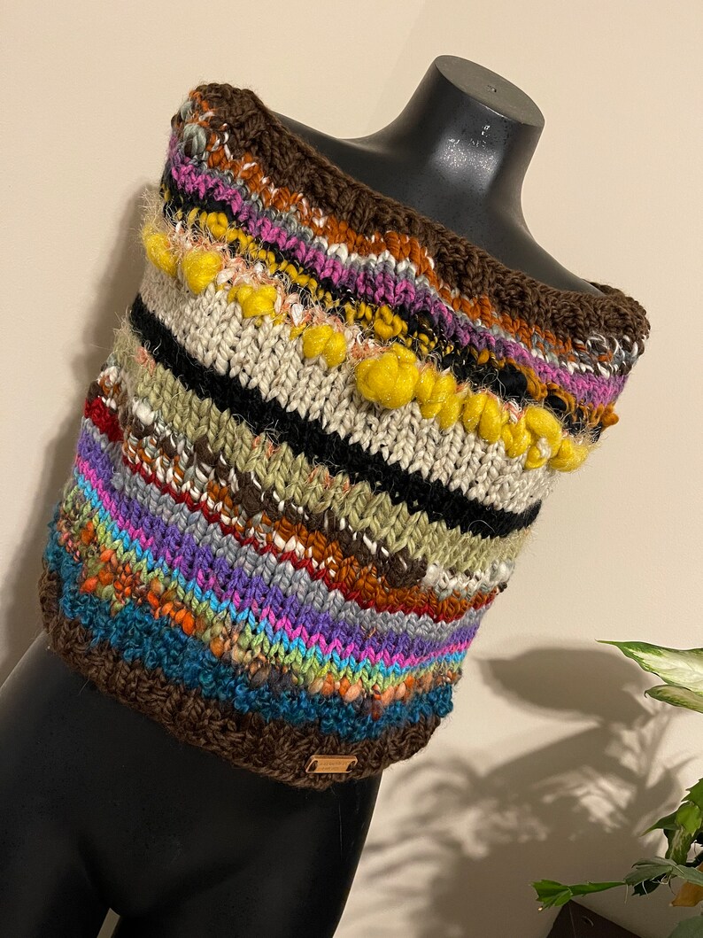 Handspun Art Yarn Cowl Caplet Handspun Art Yarn Shoulder - Etsy