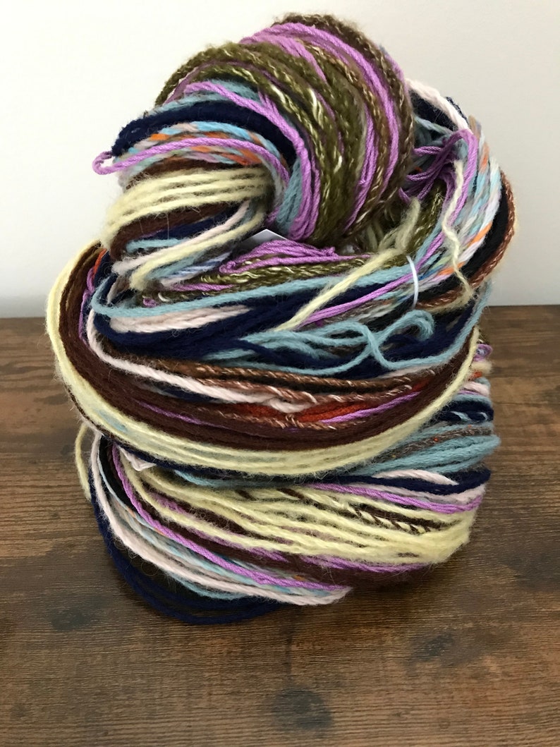 Handspun Art Yarn Tulip Fields Cotton and Wool Blends - Etsy