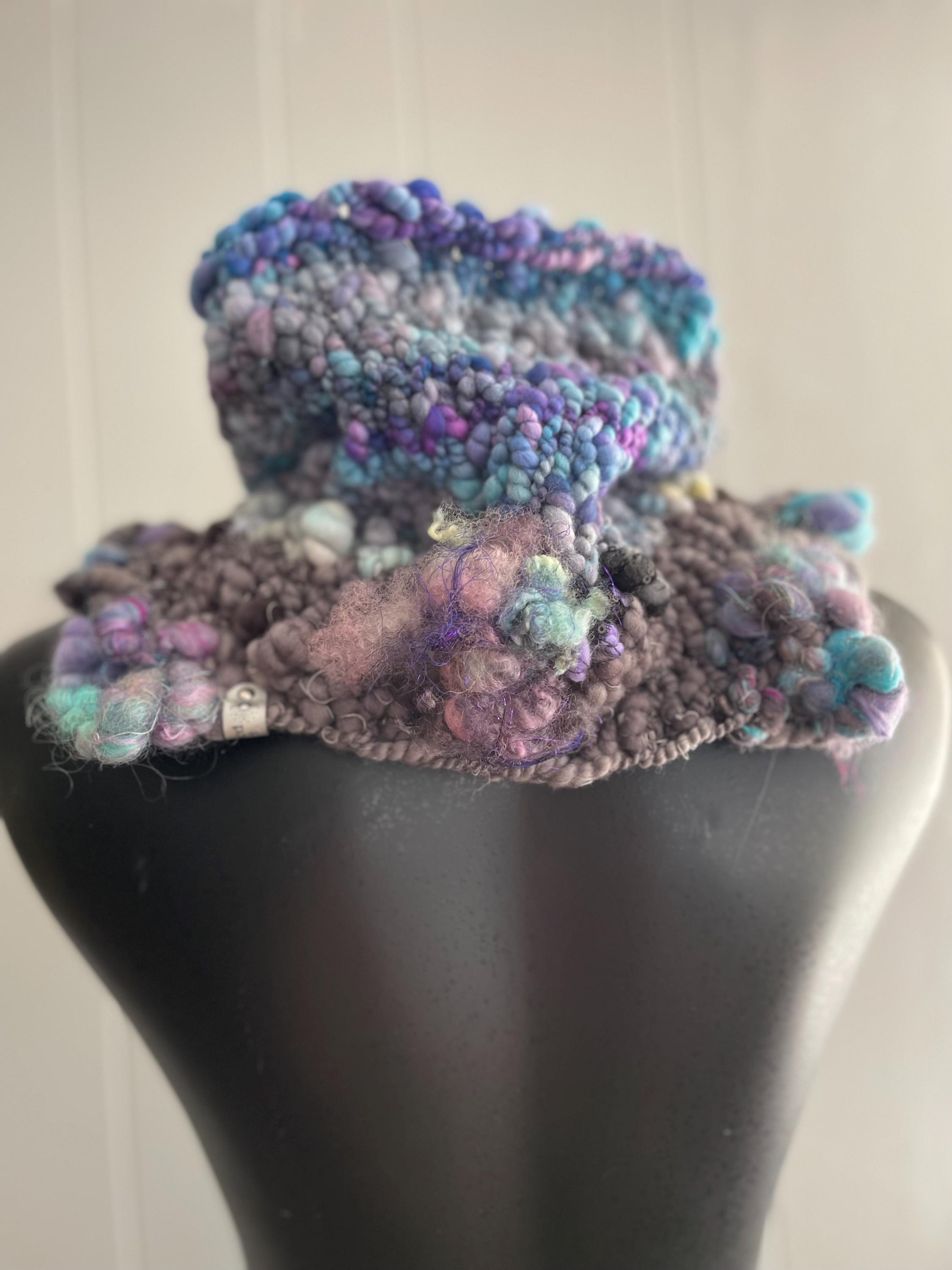 Freaky Fiber Cowl Handspun Art Yarn Neck Warmer Awesome Texture - Etsy