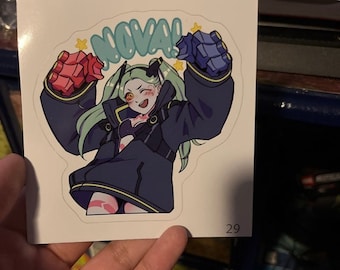 Rebecca Cyberpunk Sticker - Etsy