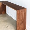 Solid Wood Bar Table / Counter Height Pub Table / Steel Frame Base - Etsy