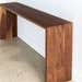 Modern Console Table / Handmade Walnut Entryway Table - Etsy