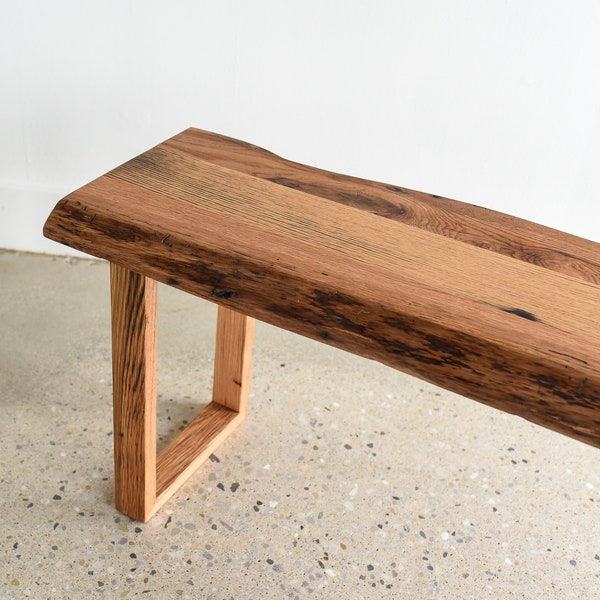 Live Edge Bench - Etsy