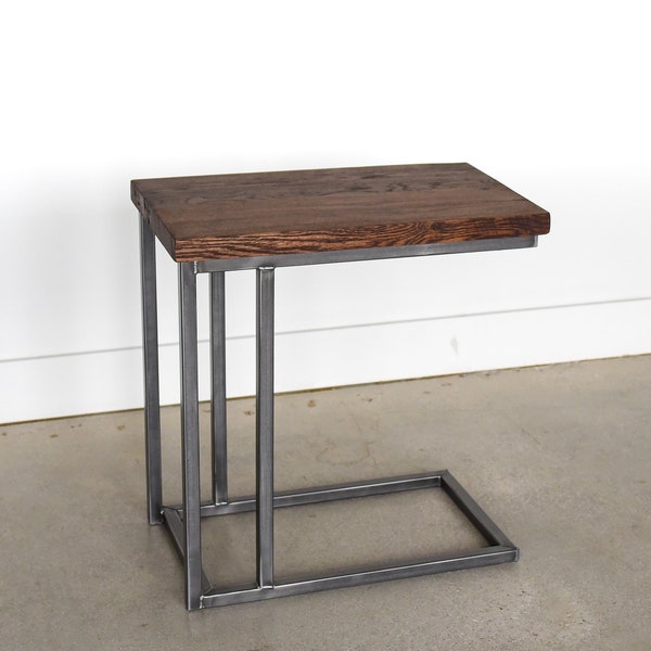 Industrial End Table - Etsy