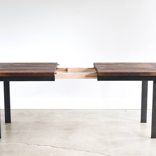Extendable Dining Table Made From Reclaimed Wood 20 - Etsy