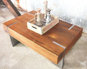 Wood coffee table | Etsy