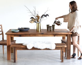 Rustic Wood Dining Table | Etsy