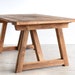 Farmhouse Trestle Table Made From Reclaimed Wood / Solid Wood Dining ...