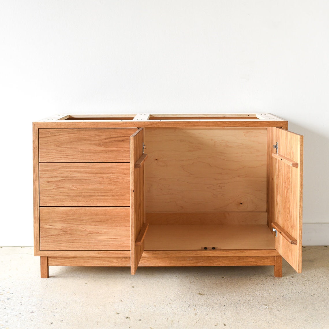 Modern Bathroom Vanity / Off-center Single Sink Vanity Console - Etsy