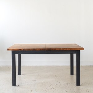 Extendable Dining Table Made From Reclaimed Wood | 20" Leaf - Etsy