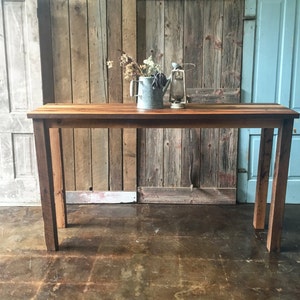 Farmhouse Reclaimed Wood Console Table - Etsy